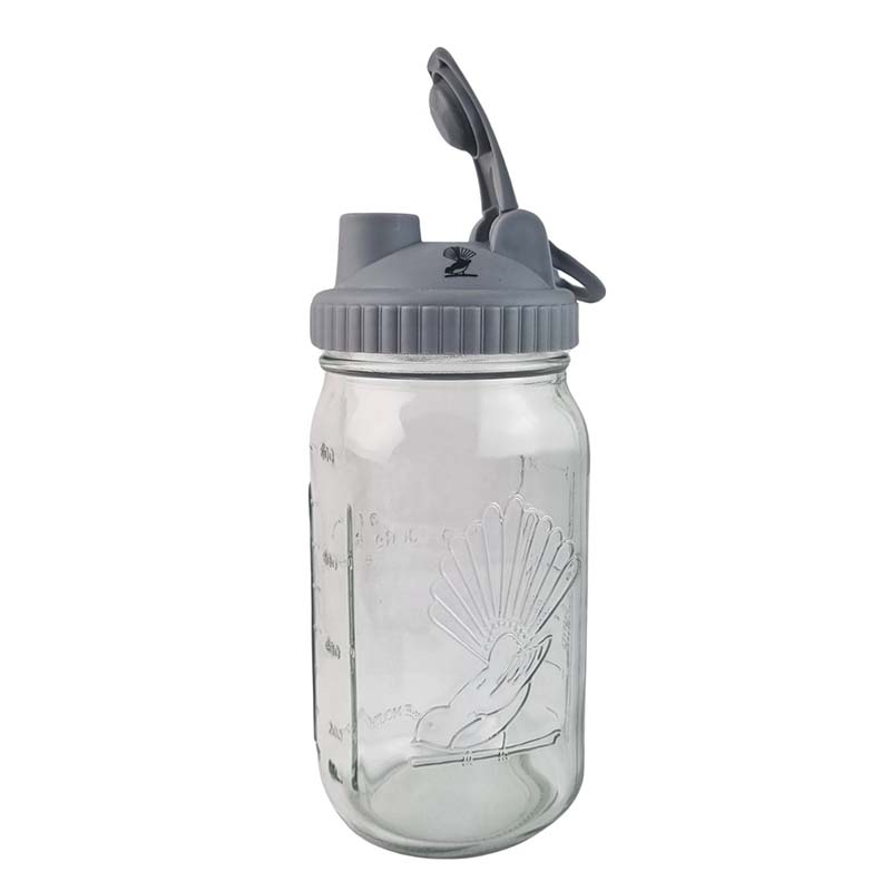 1 Litre Glass Mason Pouring Jar – GoodLife